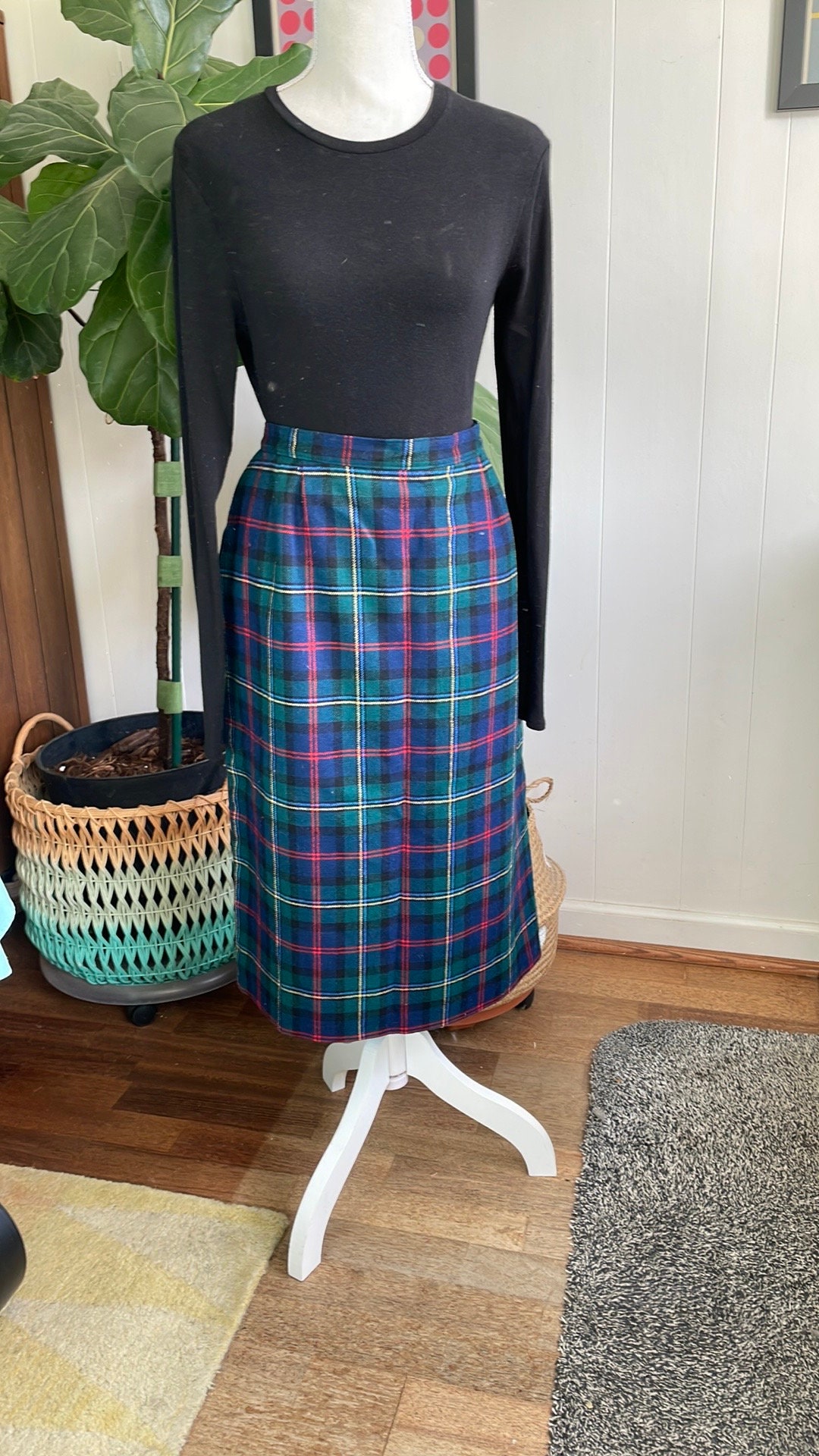 Vintage Wool Pendleton Skirt - Etsy