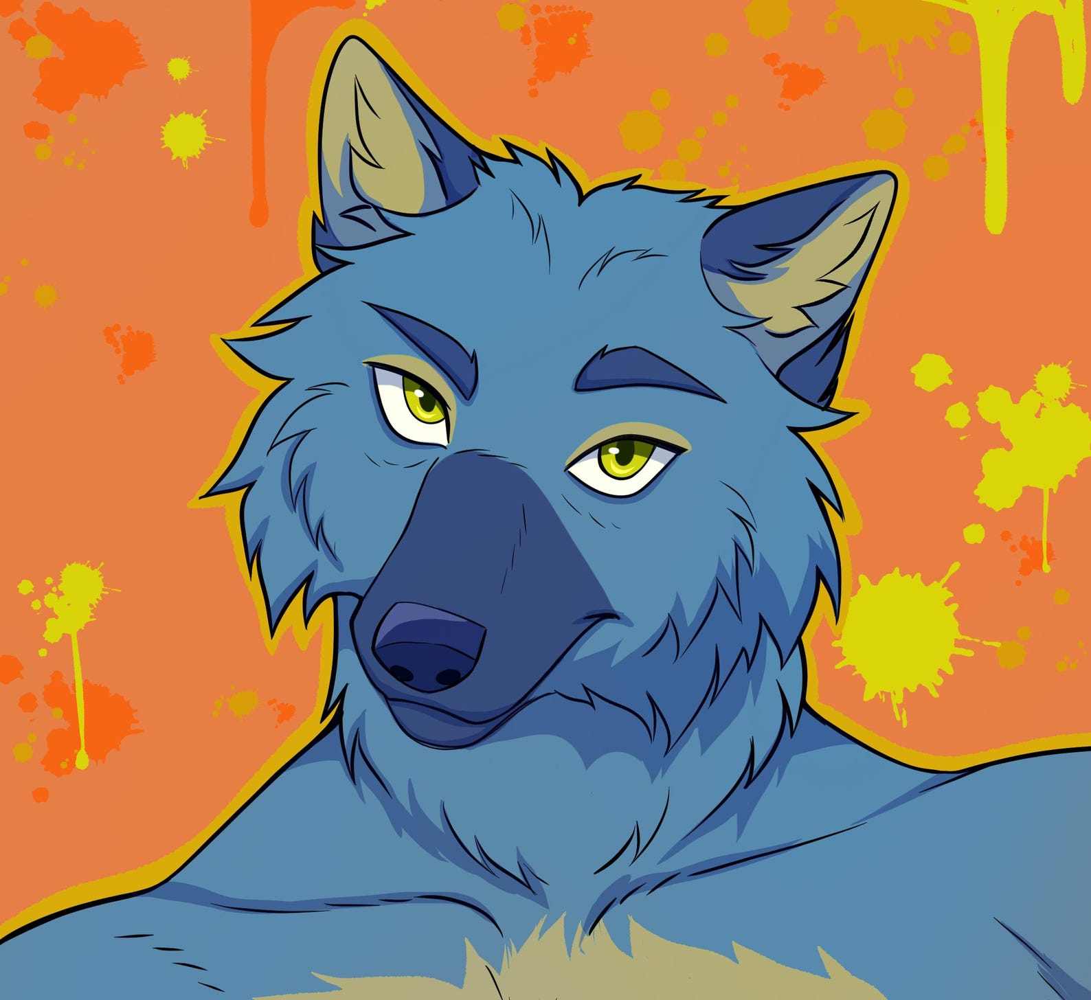 Anthro Character Art - Fursona PFP, Badge, Profile Picture - Etsy