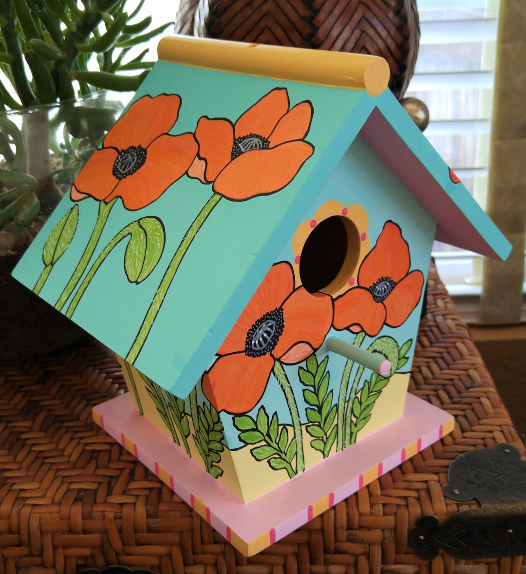 Poppy Bird House - Etsy
