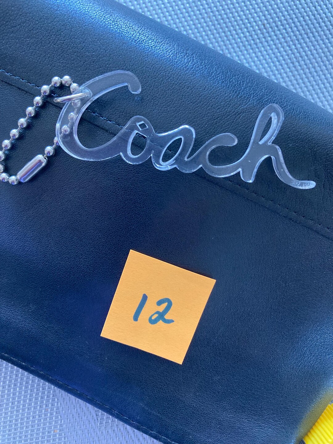 Coach Clear Plastic Cursive Keychain Hangtag - Etsy