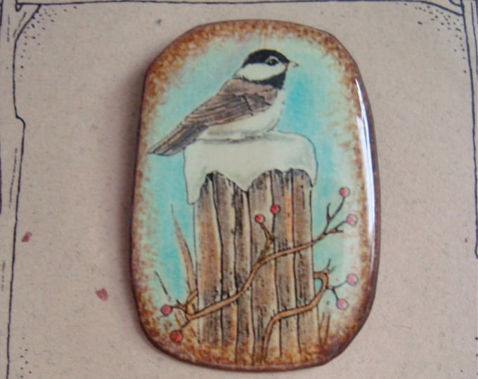 Vintage SANDRA SMATHERS (JARMAN) Handcrafted Brooch Chickadee - New on ...