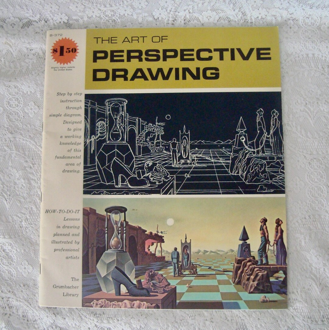 1975 GRUMBACHER LIBRARY "the Art of Perspective Drawing" Illustrated ...