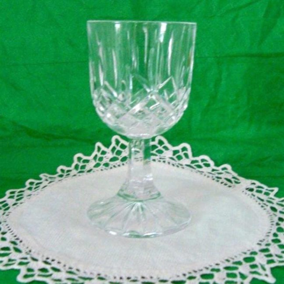 Lot of 4 Vintage 1980's Irish CLARENBRIDGE CRYSTAL 4 3/4" Tall Stemmed ...