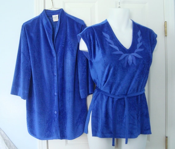 Vintage 1960's DeWEESE DESIGN Swim & Sun Royal Blue T… - Gem