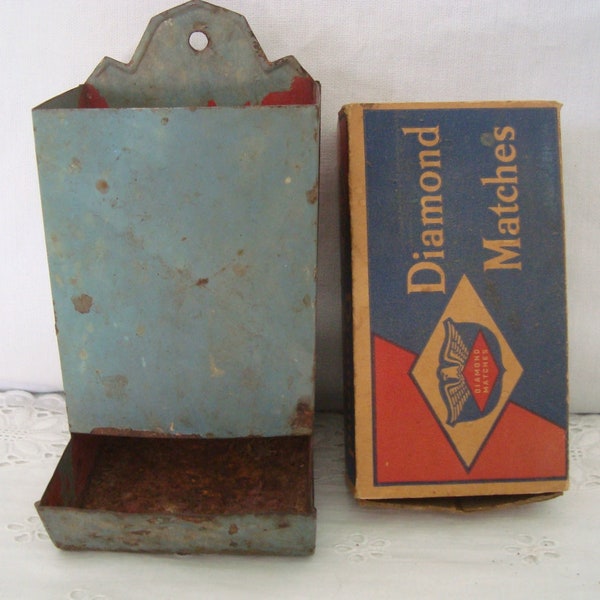Tin Match Holder - Etsy