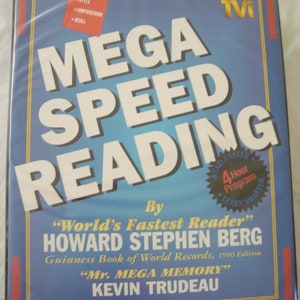 1996 MEGA SPEED READING by Howard Stephen Berg & Kevin Trudeau Boxed ...