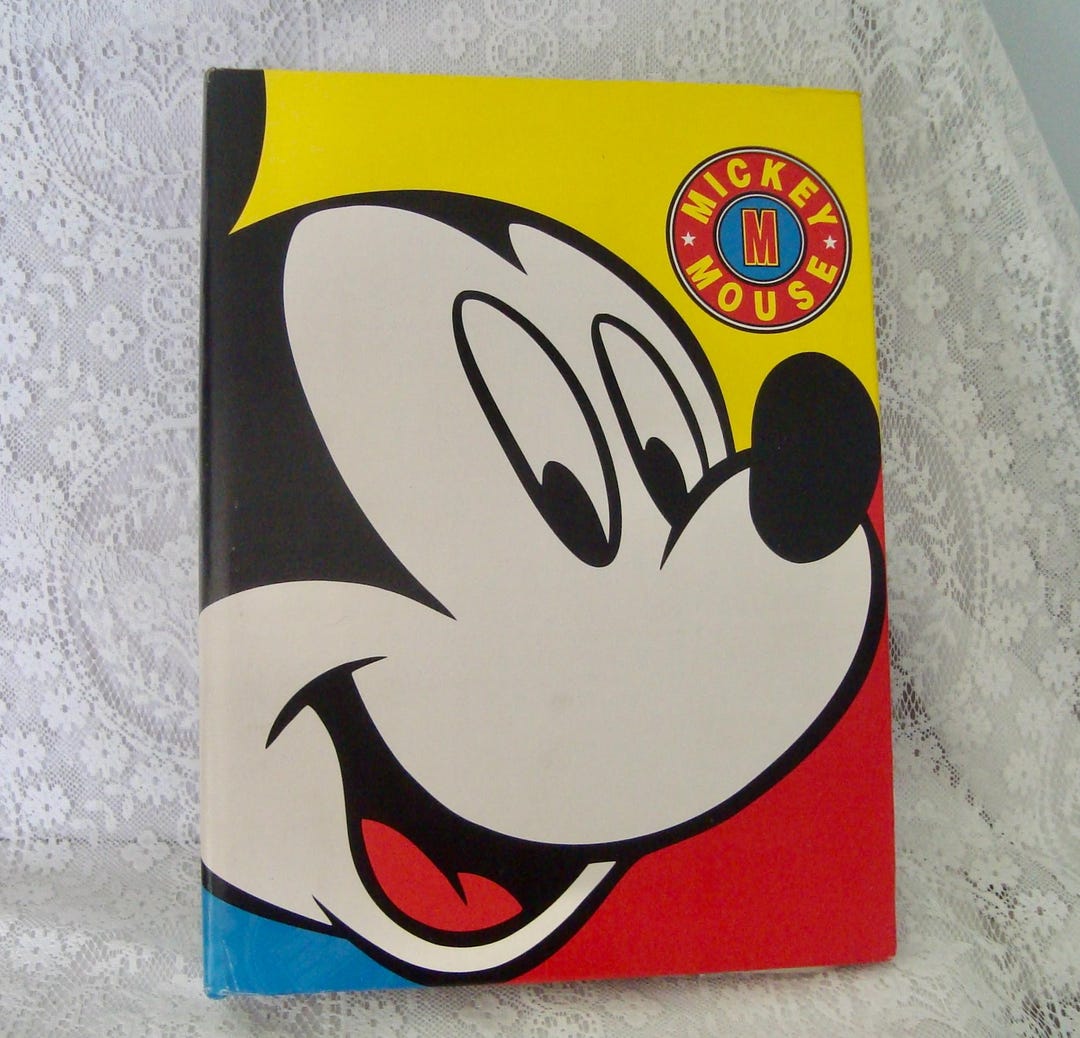 Vintage 2001 HOLSON Mickey Mouse Photo Album, 38 Page, 2 Ring Binder, 8 ...