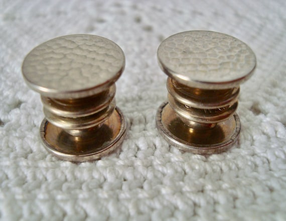 VINTAGE 1920's BELAIS Art Deco 2 Part Snap Cufflinks … - Gem