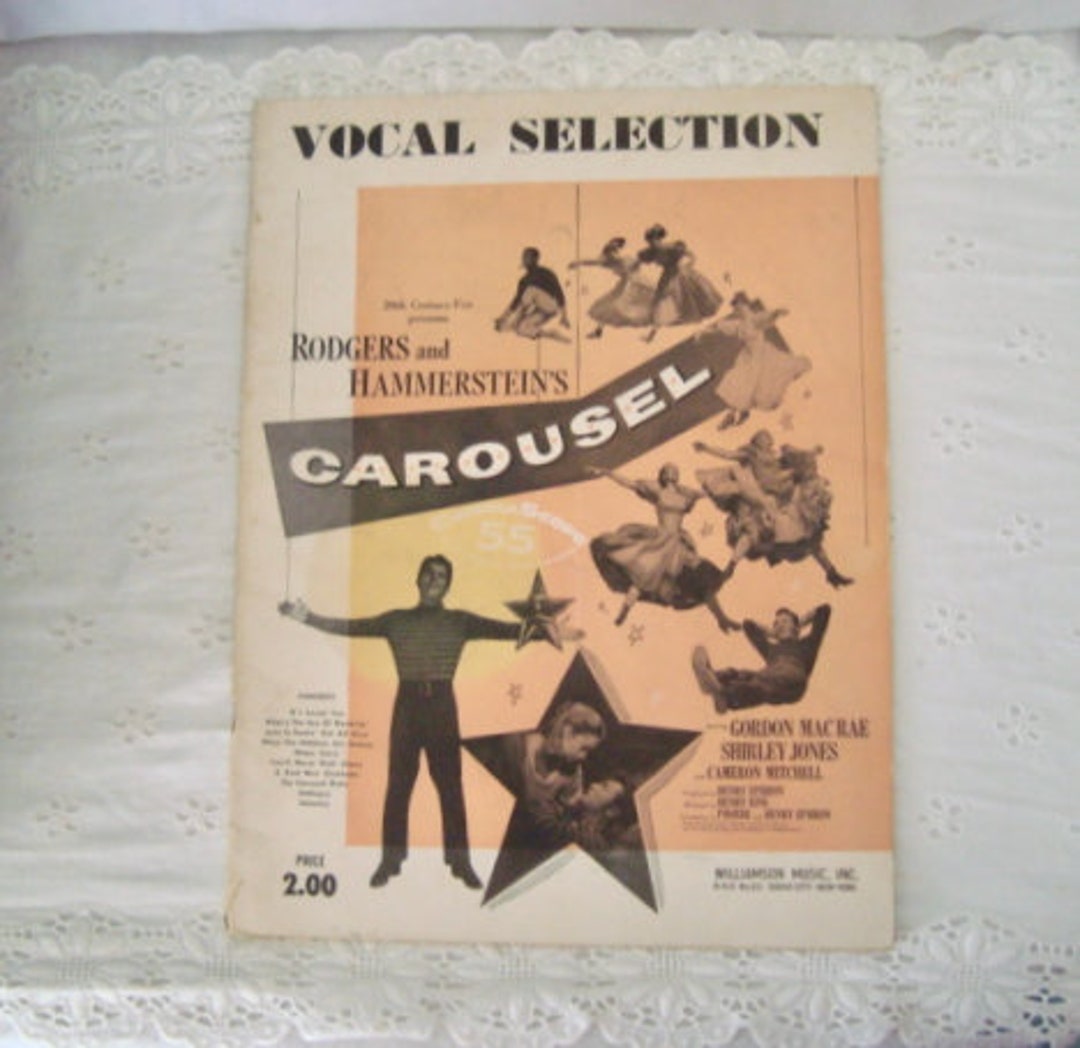 Vintage 1950's VOCAL SELECTIONS From CAROUSEL Musical Words & Music ...
