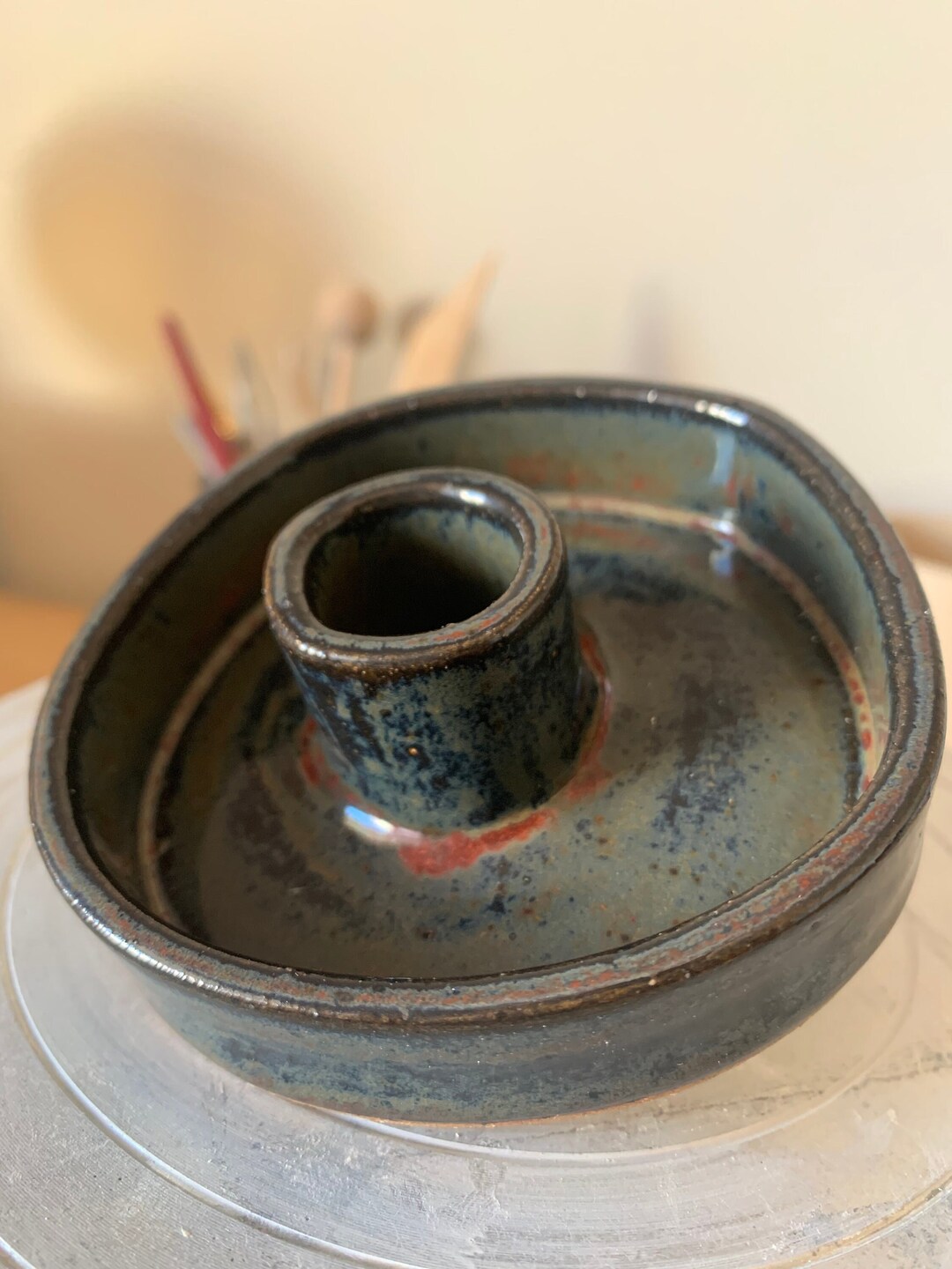 Ceramic Hand-built Candlestick Holder - Etsy