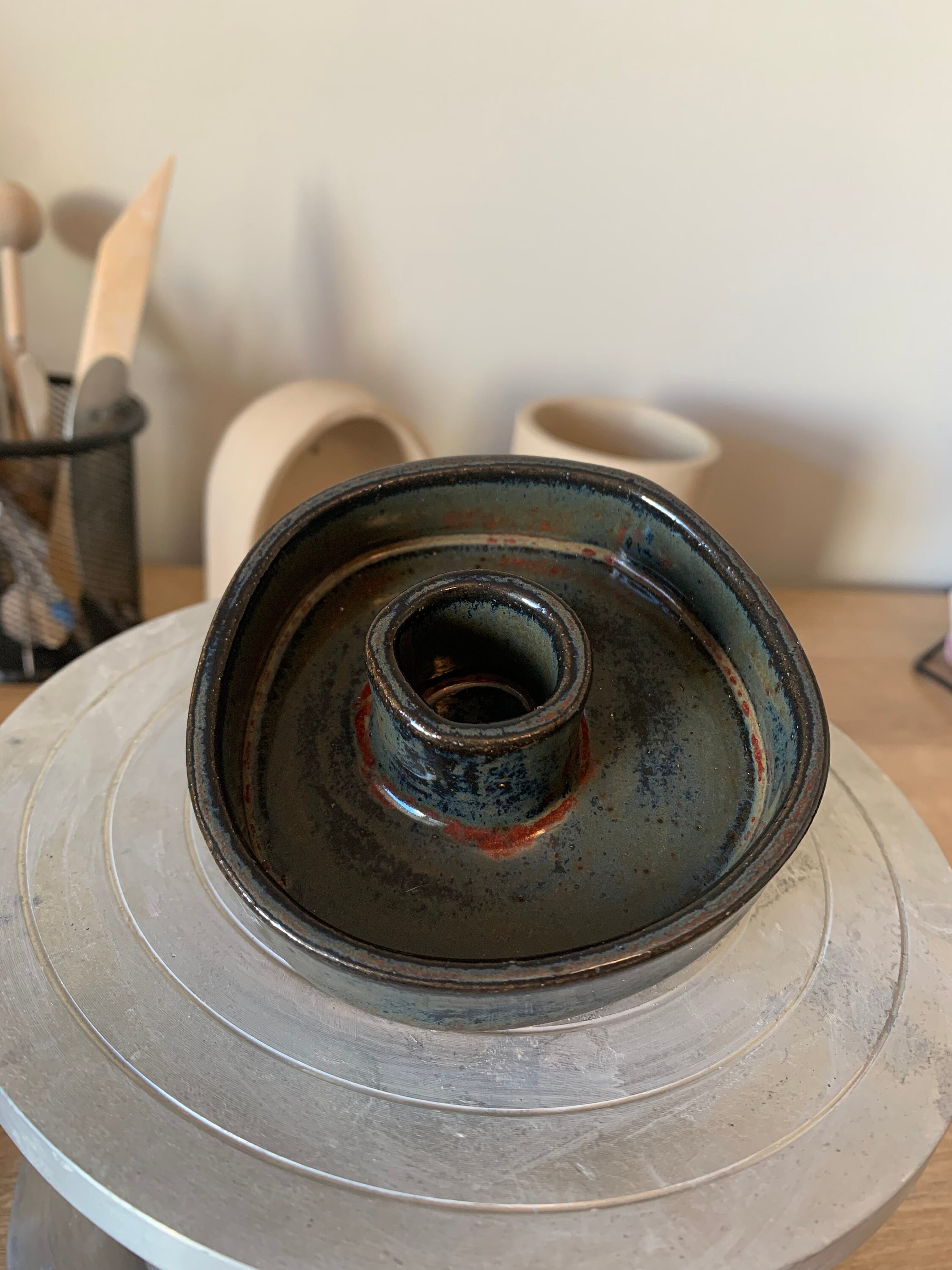 Ceramic Hand-built Candlestick Holder - Etsy