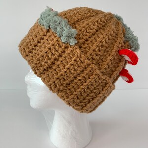 Mushroom Hat Toque Beanie Bucket Gamer Hat Handmade Sunhat Crochet ...