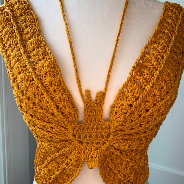 Butterfly Halter Top - Etsy