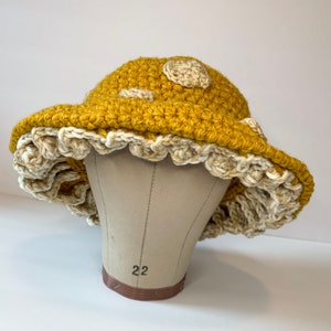 Tik Tok Hat, Mushroom Hat Kidcore Handmade Witch Hat Twisted Hat, Fairy ...