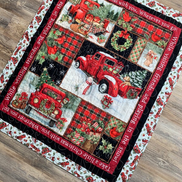 Plaid and a Panel Quilt Pattern - Etsy
