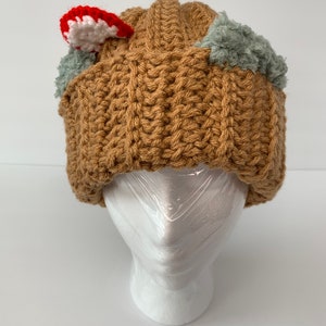 Mushroom Hat Toque Beanie Bucket Gamer Hat Handmade Sunhat Crochet ...