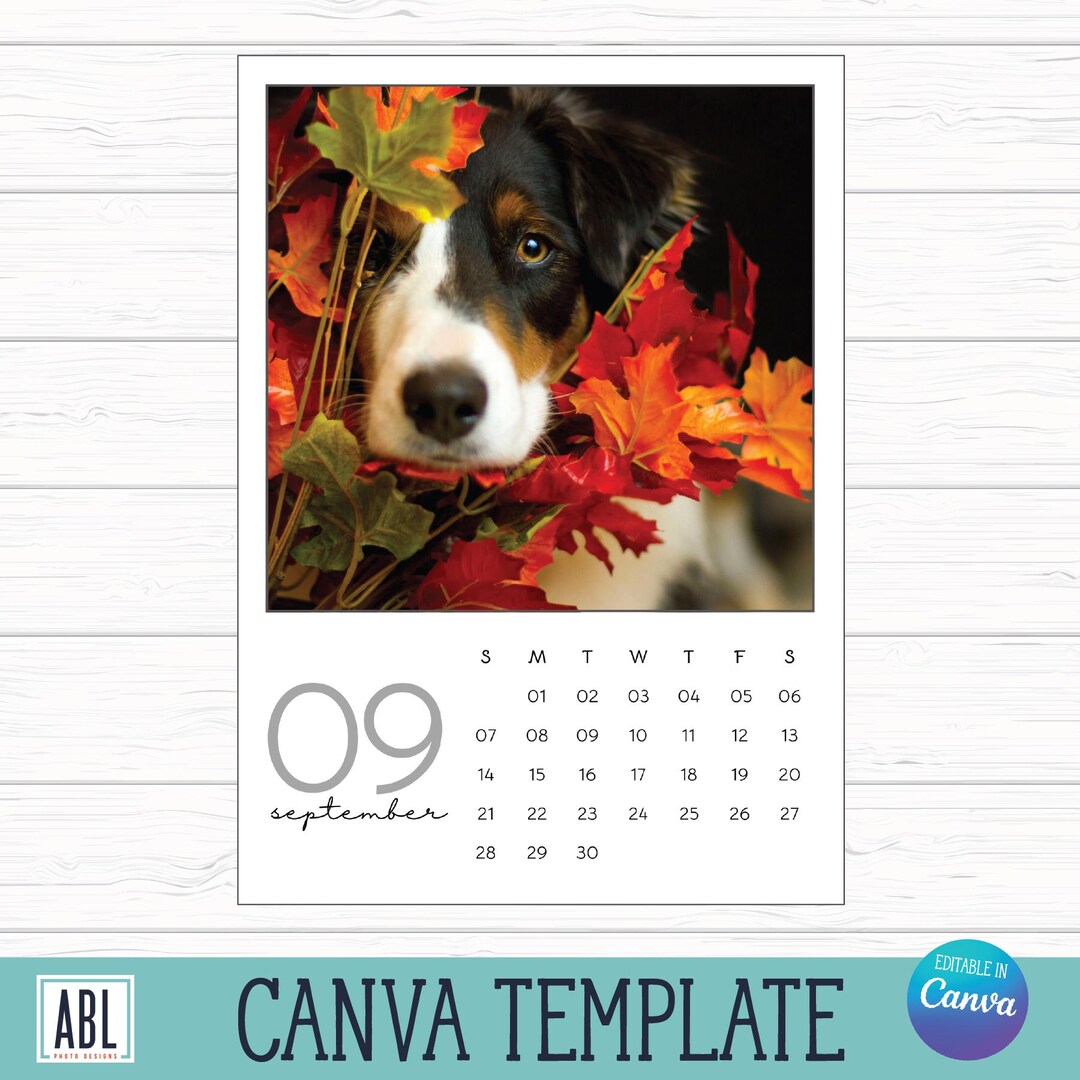 2025 Mini Photo Calendar Canva Template Editable 5x7 Digital Download ...