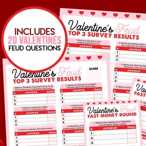 Valentines Family Feud Game | Valentines Day Games | Printable and ...