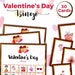 Valentine Bingo Game Printable Party Game Valentine's - Etsy