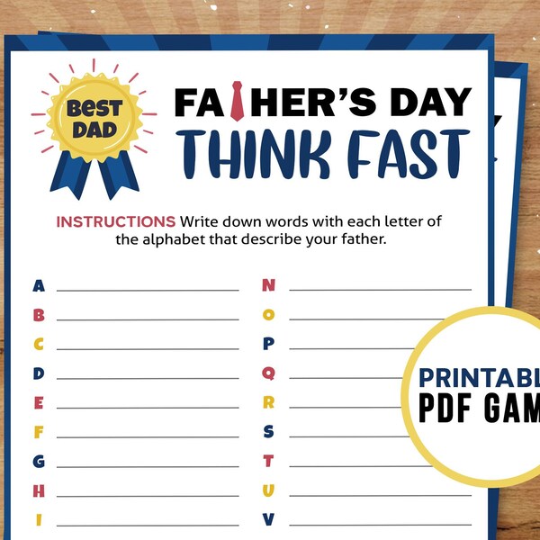 Think Fast Game - Etsy