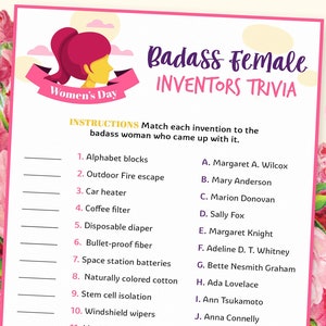 International Womens Day Games | Female Inventors Trivia | Office ...
