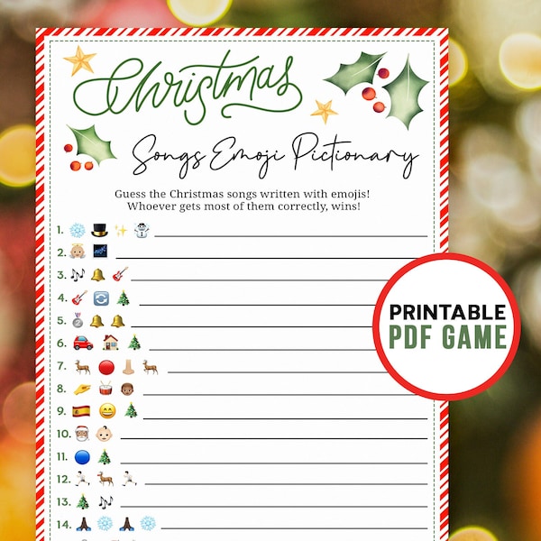 Emoji Christmas Songs - Etsy