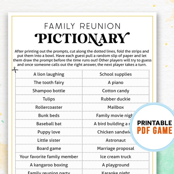 Pictionary - Etsy
