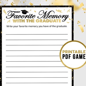 Favorite Memory of the Graduate | Class of 2023 Graduation Party ...