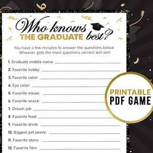 Who Knows the Graduate Best? | How Well Do You Know the Graduate ...