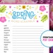 Spring Word Scramble | Springtime Word Games | Printable Activity for ...