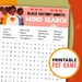 Black History Month Word Search American History Printable Activity ...