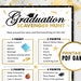 Graduation Games Scavenger Hunt | Printable Treasure Hunt for ...