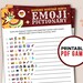 Hispanic Heritage Month Emoji Pictionary Emoji Game Printable Latin ...