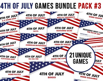 4th of july bingo | Etsy