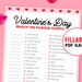 Match the Famous Couple Valentines Games Printable Game Galentines ...