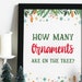 Christmas Ornaments Guessing Game Friendsmas Party Guess How Many ...