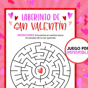 Pack De Juegos De San Valentin Para Niños | Spanish Valentines Games ...