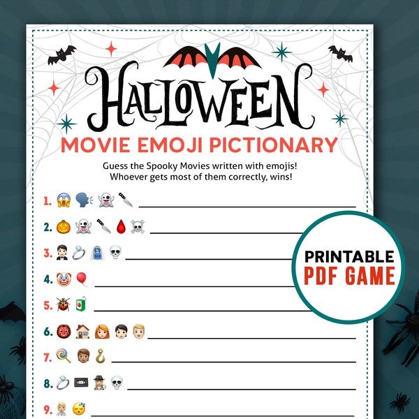 Emoji Movie Pictionary - Etsy