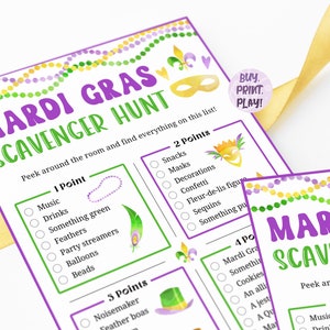 Mardi Gras Scavenger Hunt | Party Games for Adults & Kids | New Orleans ...