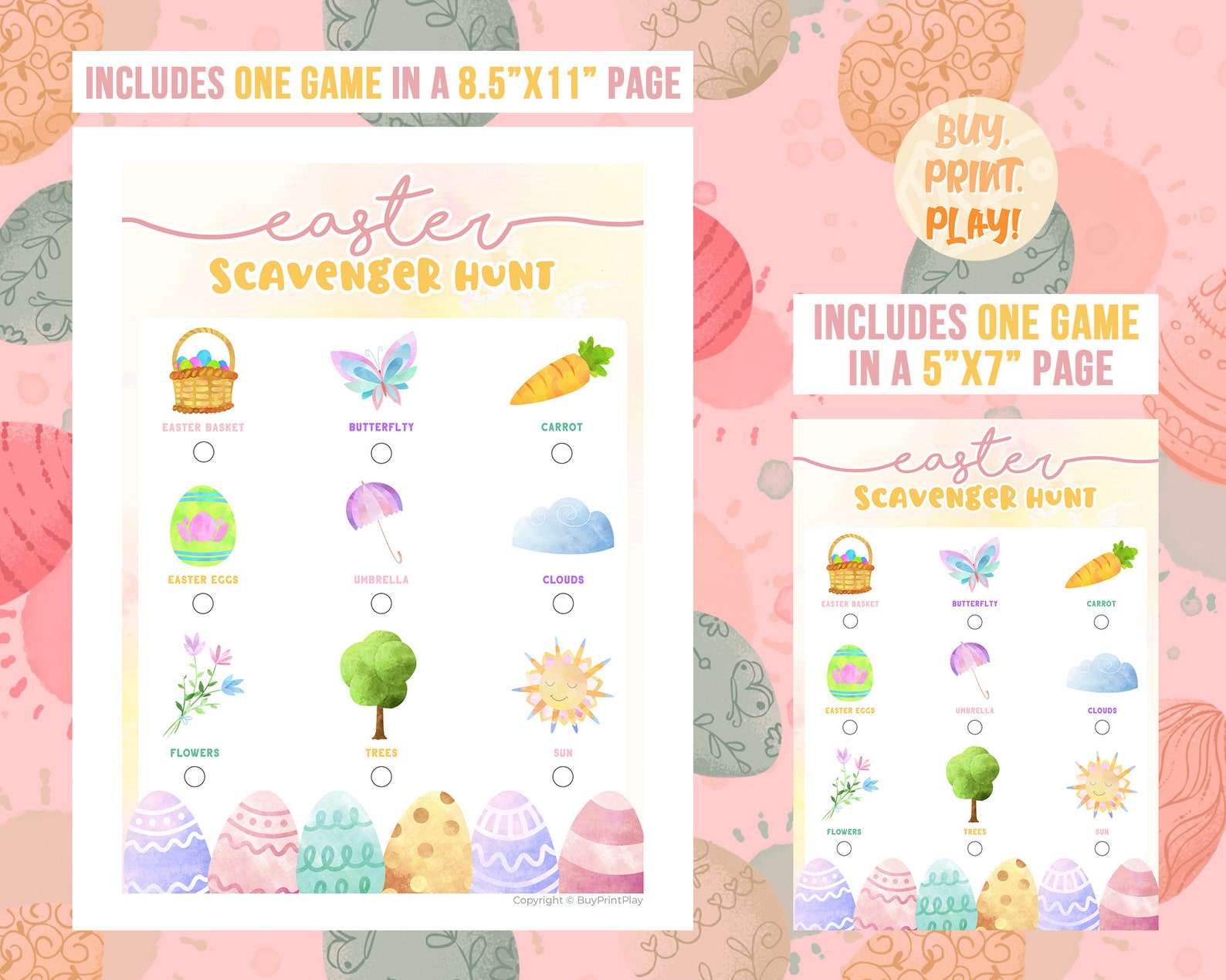 Easter Scavenger Hunt for Kids Easy & Fun Easter Printable | Etsy