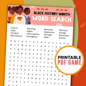 Black History Month Games Bundle | American History Printable ...