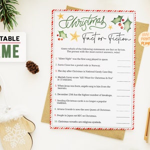 Fun Christmas Games - Fact or Fiction | True or False Trivia | Holiday ...