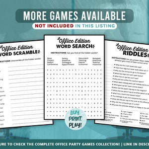 Printable Office Party Game - Word Anagram | Team Building & Ice ...