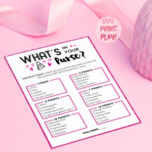 What's in Your Purse | Ladies Night Games | Whats in Your Bag | Girls ...