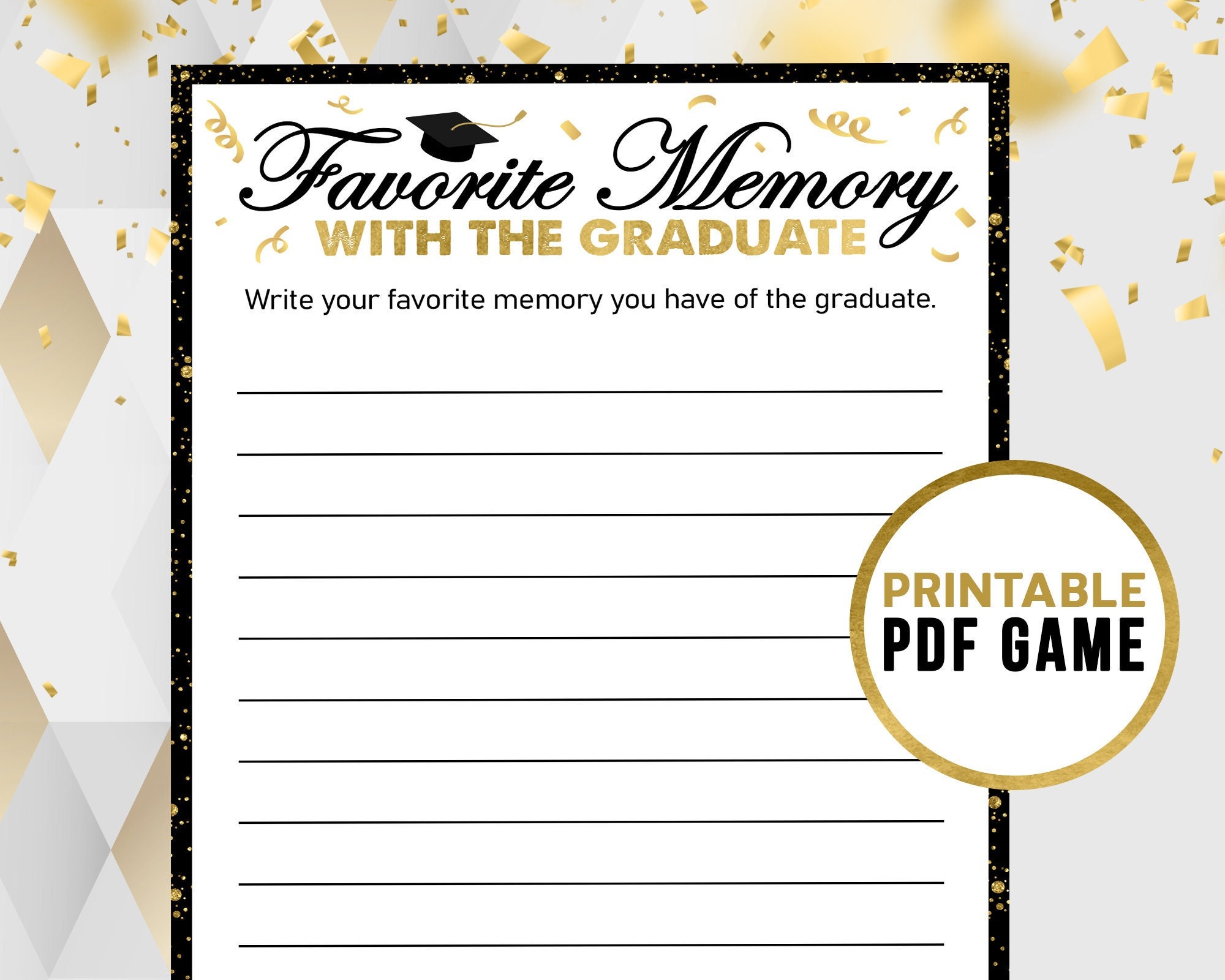 Favorite Memory of the Graduate Class of 2023 Graduation - Etsy