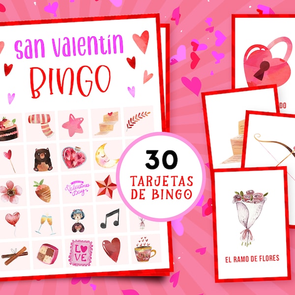 Valentines Day Bingo - Etsy