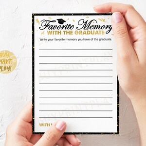 Favorite Memory of the Graduate | Class of 2023 Graduation Party ...