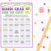Mardi Gras Find the Guest Bingo Games for Adults Carnival Party New ...