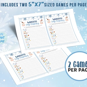 Winter Emoji Pictionary Trivia Game | Fun Wintertime Emoji Quiz | Cold ...