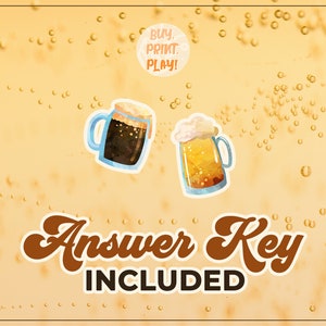 Beer Trivia - Fact or Fiction | Printable Party Games for Adults ...